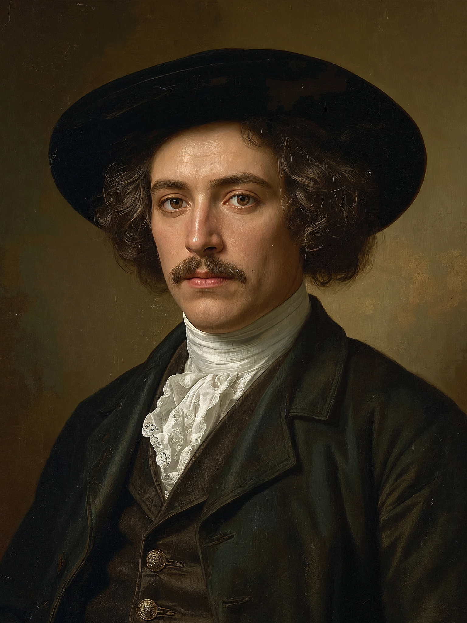 Noble Gaze - Classical Portrait Art | Distinguished Gentleman – Digital ...
